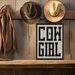 Coastal Cowgirl Print Girly Western Nursery Decor Typography Poster ...