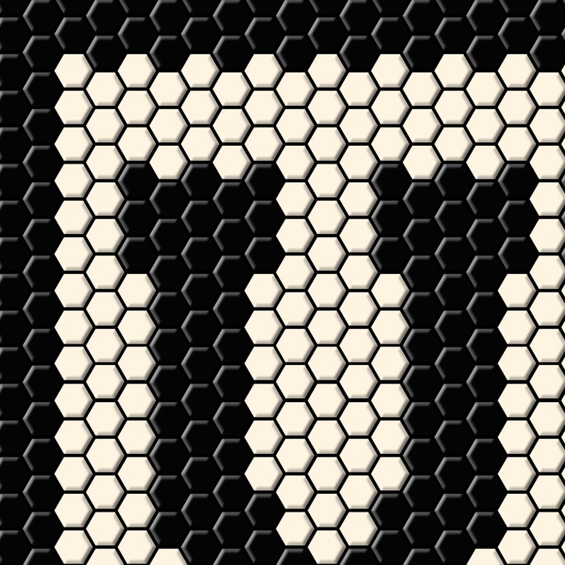 Yeehaw Poster Typography Hexagon Tile Yee Haw Wall Art Print Western ...