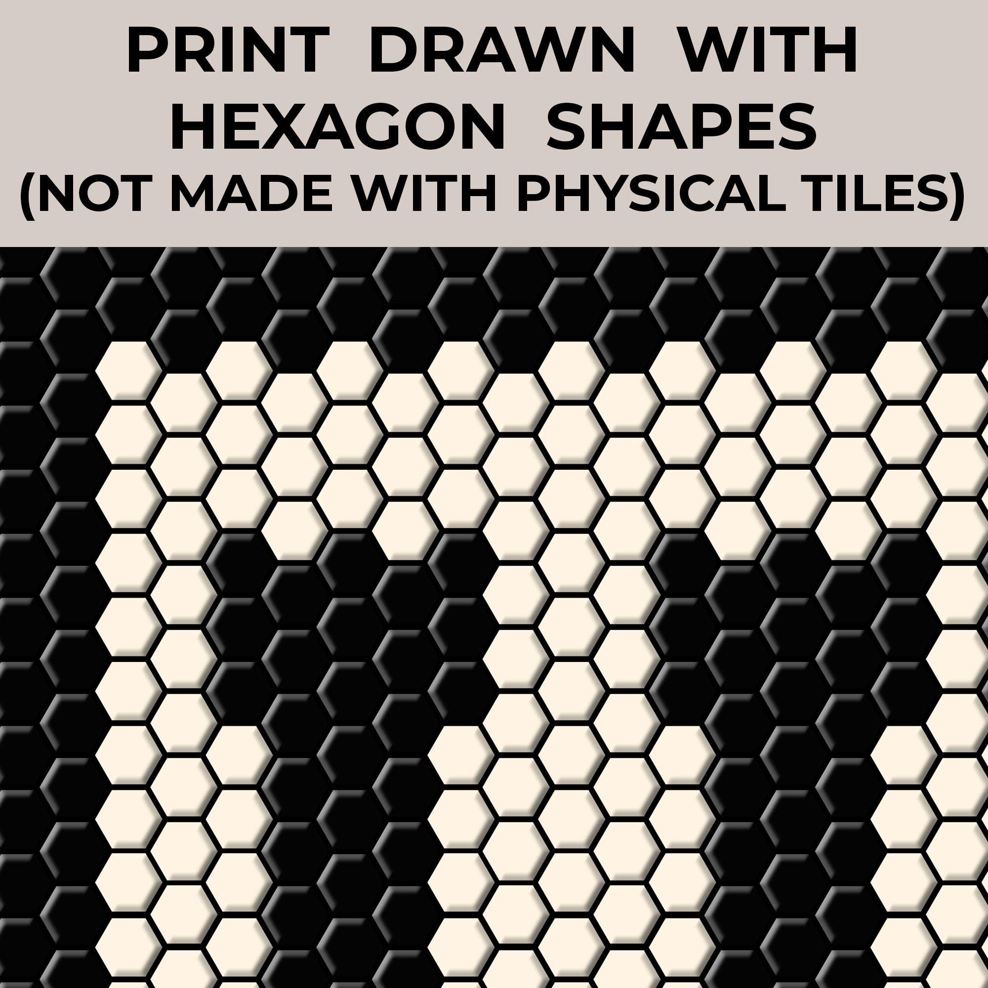 Yeehaw Poster Typography Hexagon Tile Yee Haw Wall Art Print Western ...