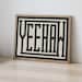Yee Haw Tile Sign, Yeehaw Wall Art, Typographic Poster Southern Rustic ...