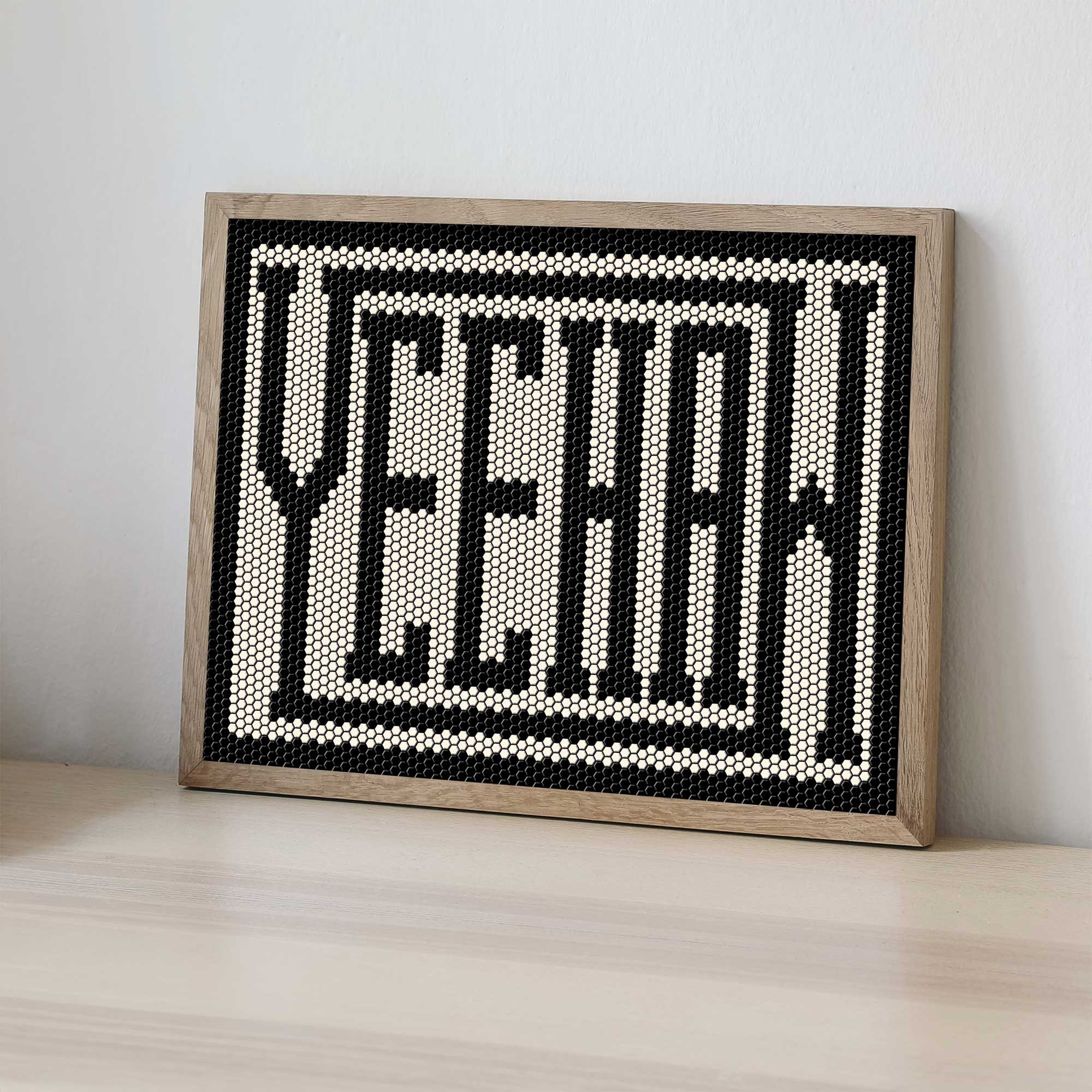 Yee Haw Tile Sign, Yeehaw Wall Art, Typographic Poster Southern Rustic ...