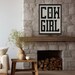 Coastal Cowgirl Print Girly Western Nursery Decor Typography Poster ...