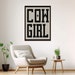 Coastal Cowgirl Print Girly Western Nursery Decor Typography Poster ...