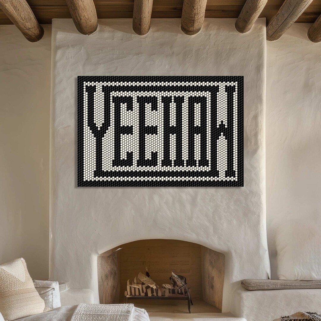Yee Haw Tile Sign, Yeehaw Wall Art, Typographic Poster Southern Rustic ...