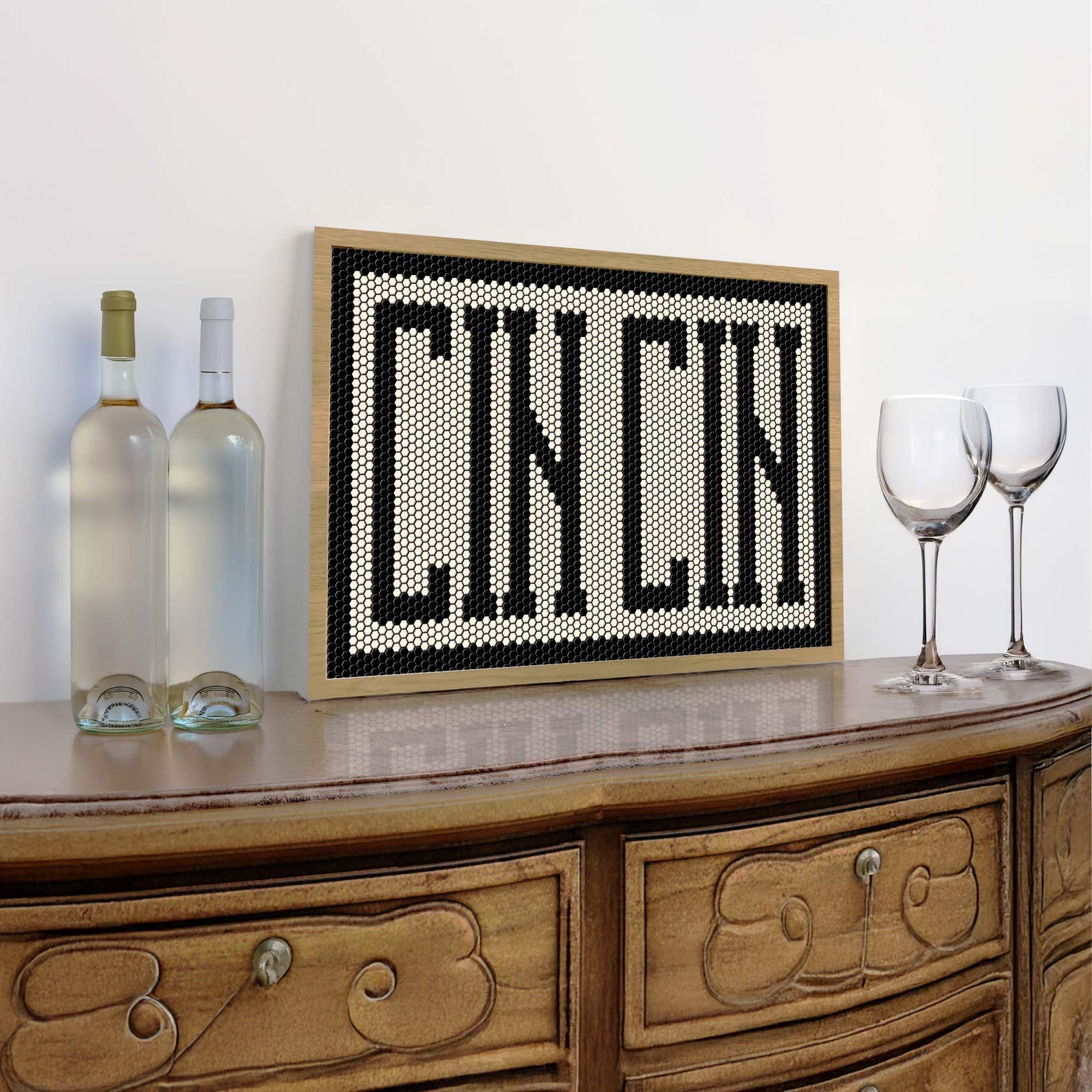 CIN CIN Art for Dining Room and Home Bar Cart Decor Italian Restaurant ...