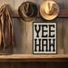 Yeehaw Poster Typography Hexagon Tile Yee Haw Wall Art Print Western ...