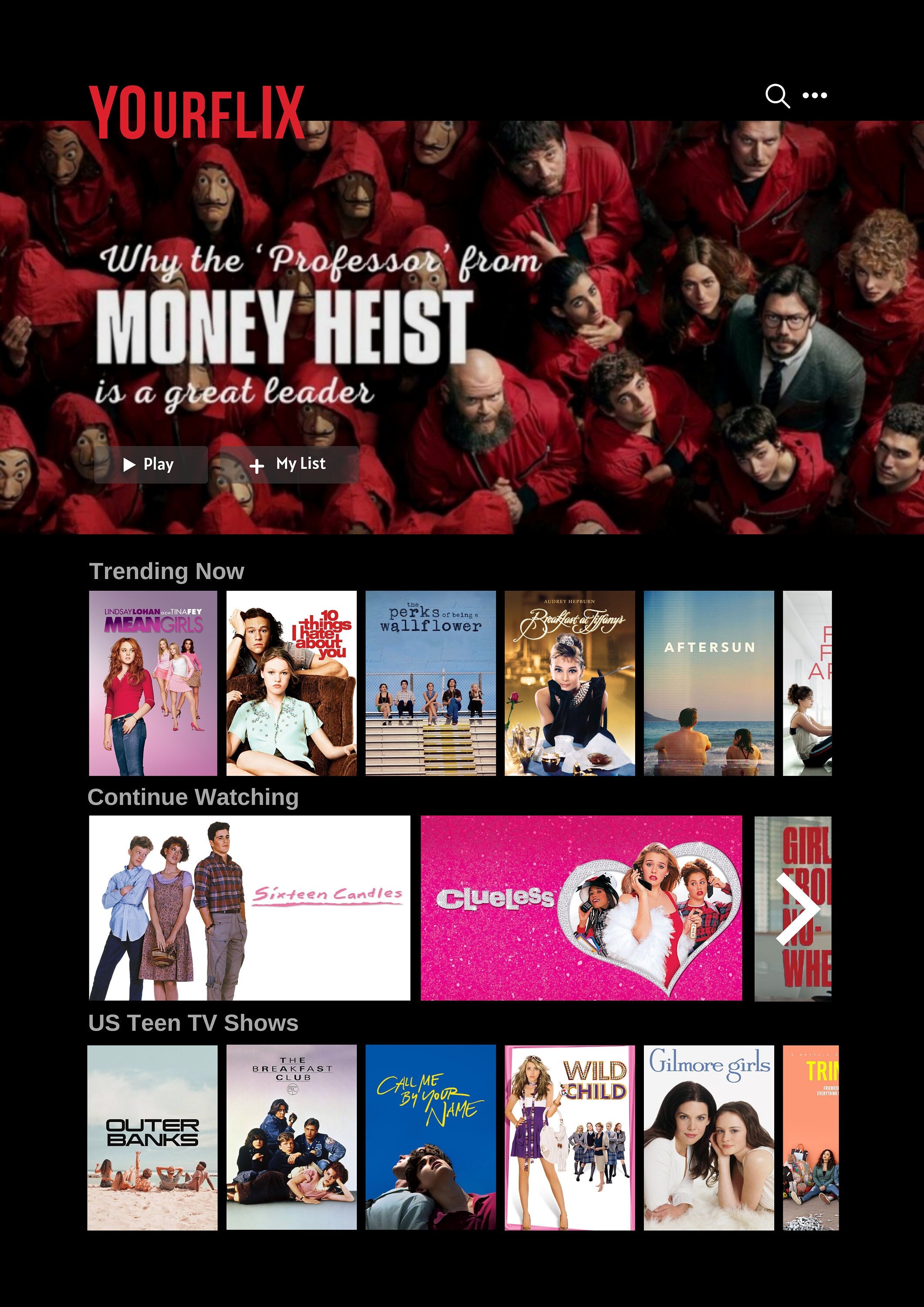 Editable Canva Flix Template | Custom Canva Movie Poster Template ...