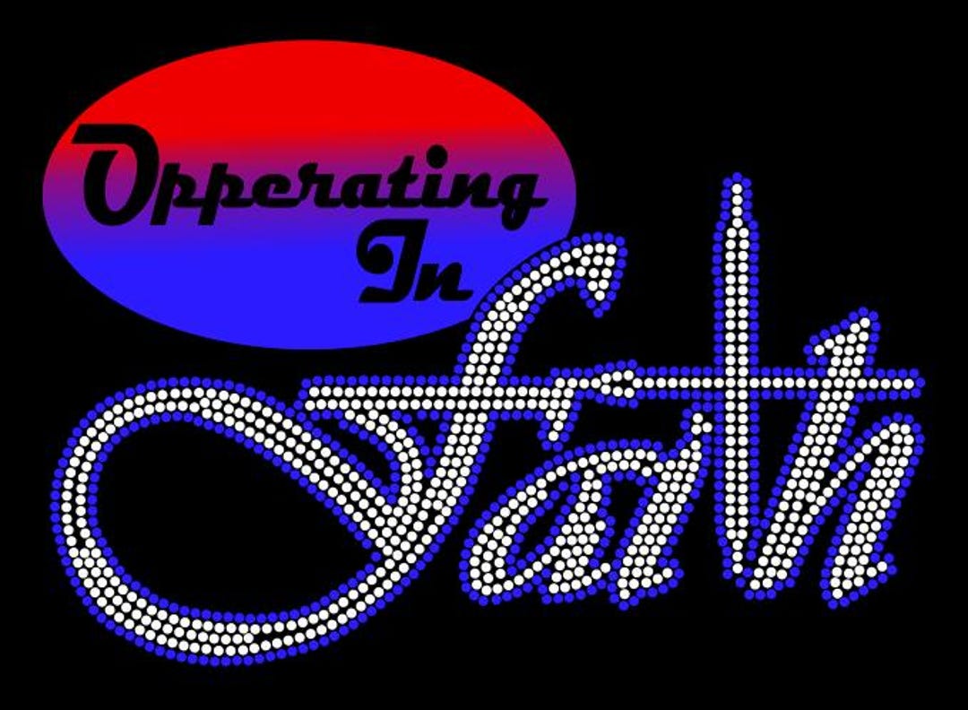 Faith Rhinestone / HTV T-shirt Designs Wthe Templates and SVG File ...