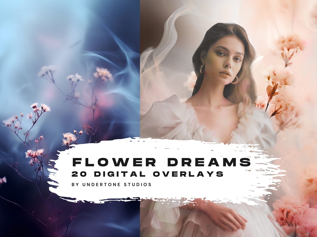 20 Flower Digital Photo Backgrounds Dreamy Photography - Etsy