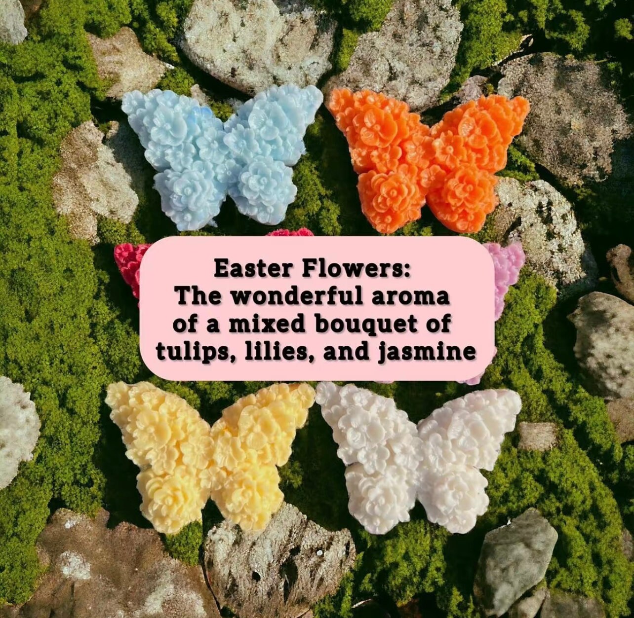 Butterfly Flower Wax Melts Set of 6 Butterfly Wax Melts Soy Wax Melt ...