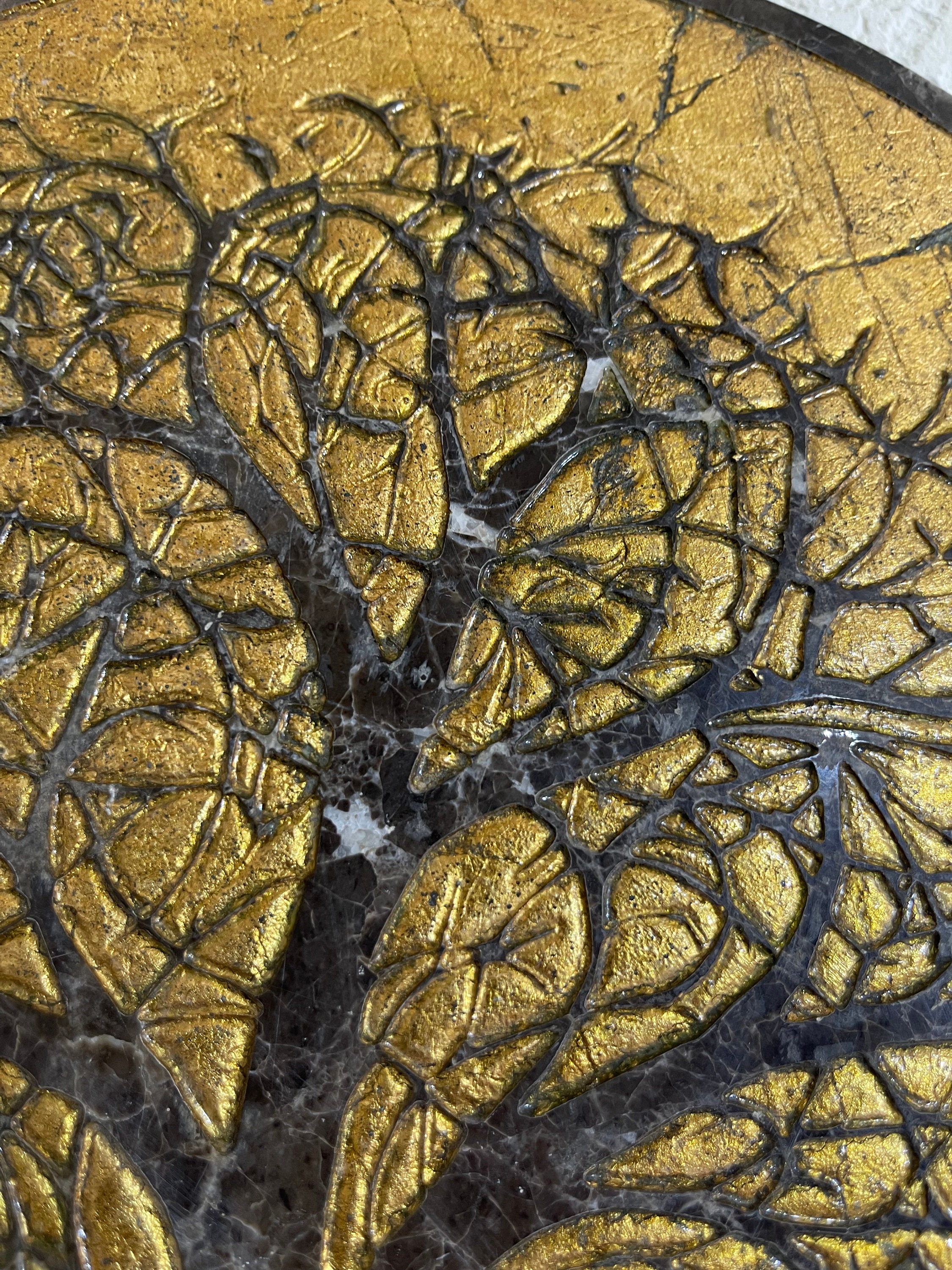 Marble Panel "family Tree" With Etching Technique: Grandeur and ...