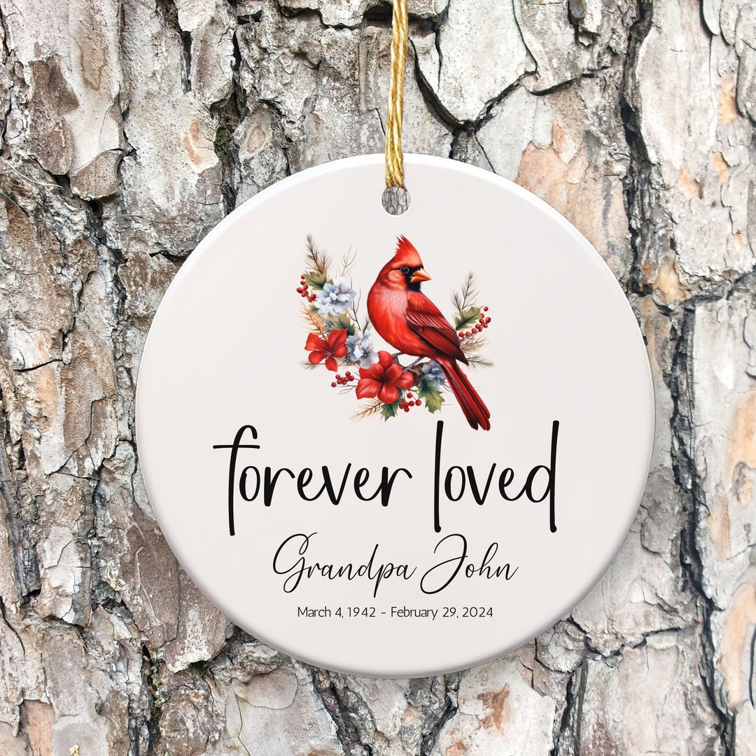 Memorial Ornament Personalized, Remembrance Ornament Mom, Forever Loved ...