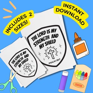 Armor of God Shield Craft | Sunday School Activity (instant Download ...