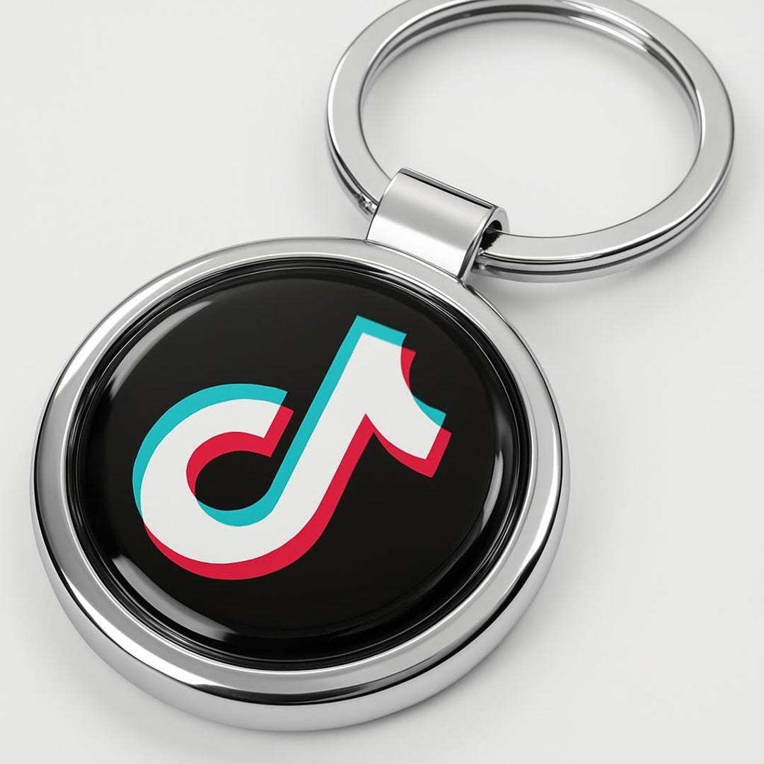 NFC Tag Keychain Tiktok Review Social Media Epoxy Key Ring Business Fob ...
