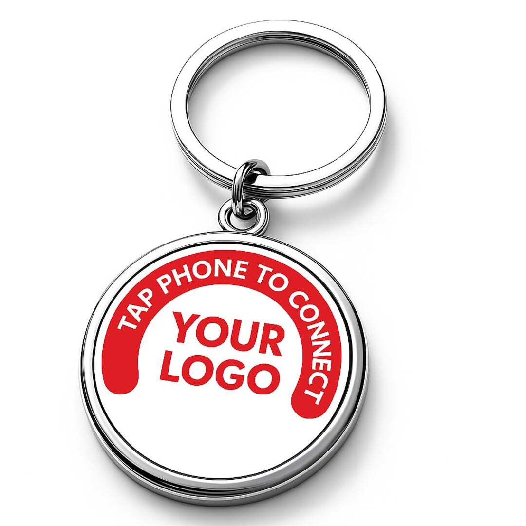 Custom Logo NFC Key Ring Fob: Social Media Business Networking (MOQ 100 ...