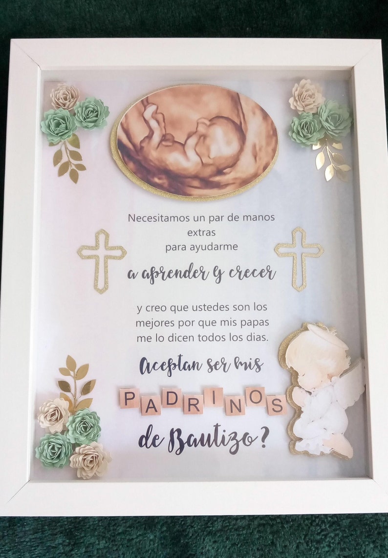 Baptism Proposal Shadow Box - Etsy