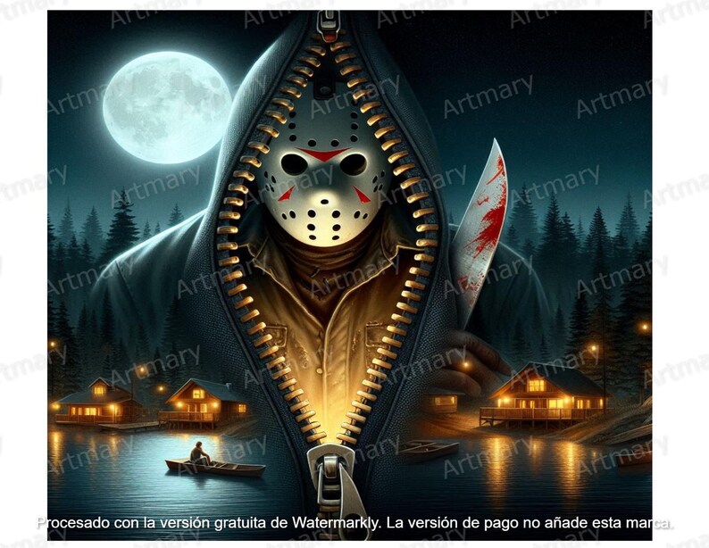 Zipper Halloween Masked Killer HD PNG | 20oz Tumbler Wraps | Digital ...