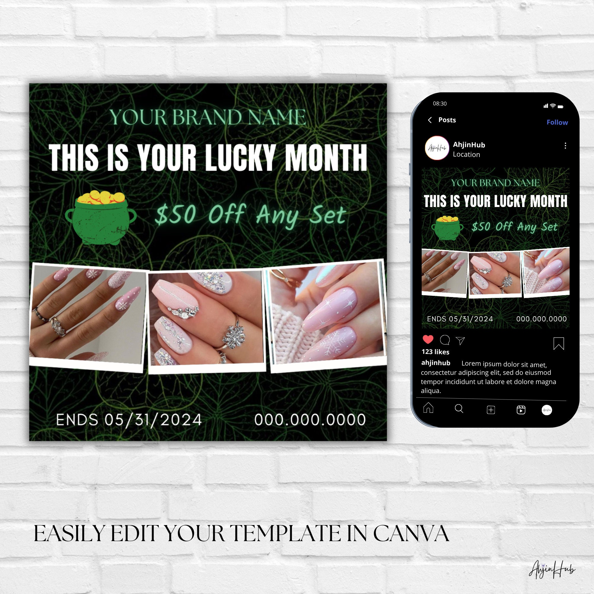 March Booking Flyer, DIY Flyer Template Design for March Bookings, St ...