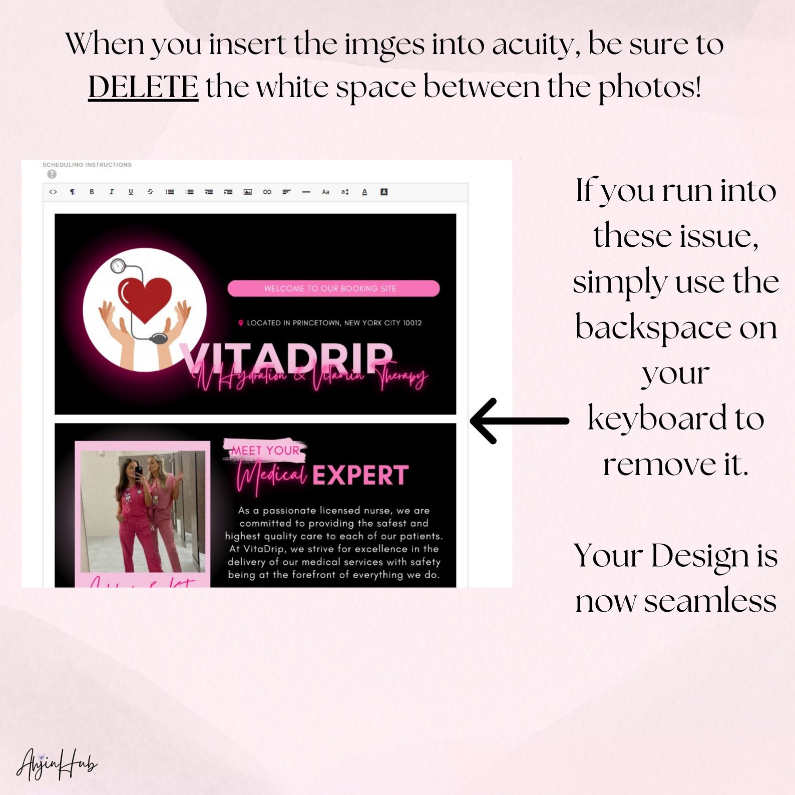 IV Therapy Acuity Scheduling Template, IV Hydration Booking Site, DIY ...