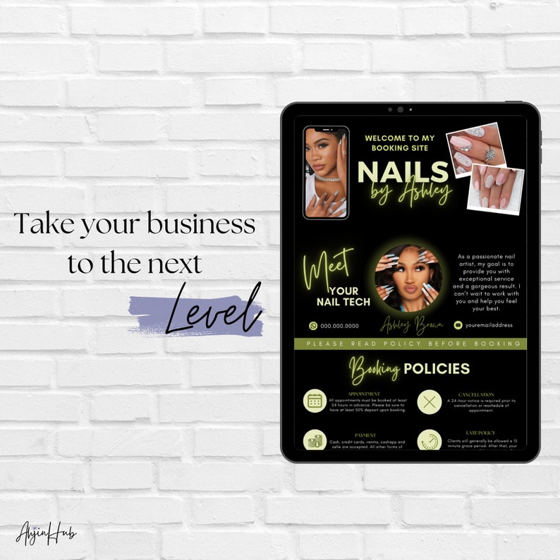 Acuity Scheduling Template Nail Tech, Esthetician Nail Booking Site ...