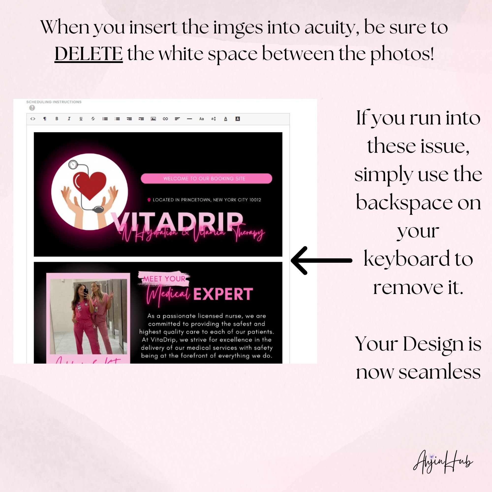 IV Hydration Acuity Scheduling Template, IV Therapy Booking Site, DIY ...