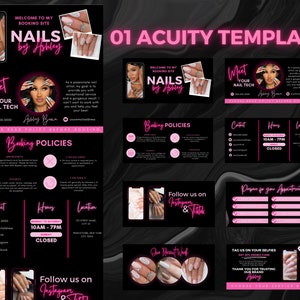 50 Nail Tech Instagram Template, Acuity Scheduling Template, Nail Tech ...