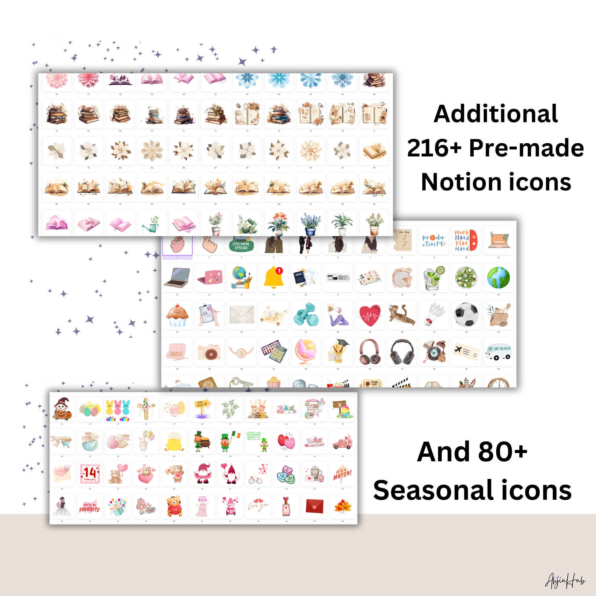 The Ultimate Pack Notion Covers Icon Dividers for Notion Template ...