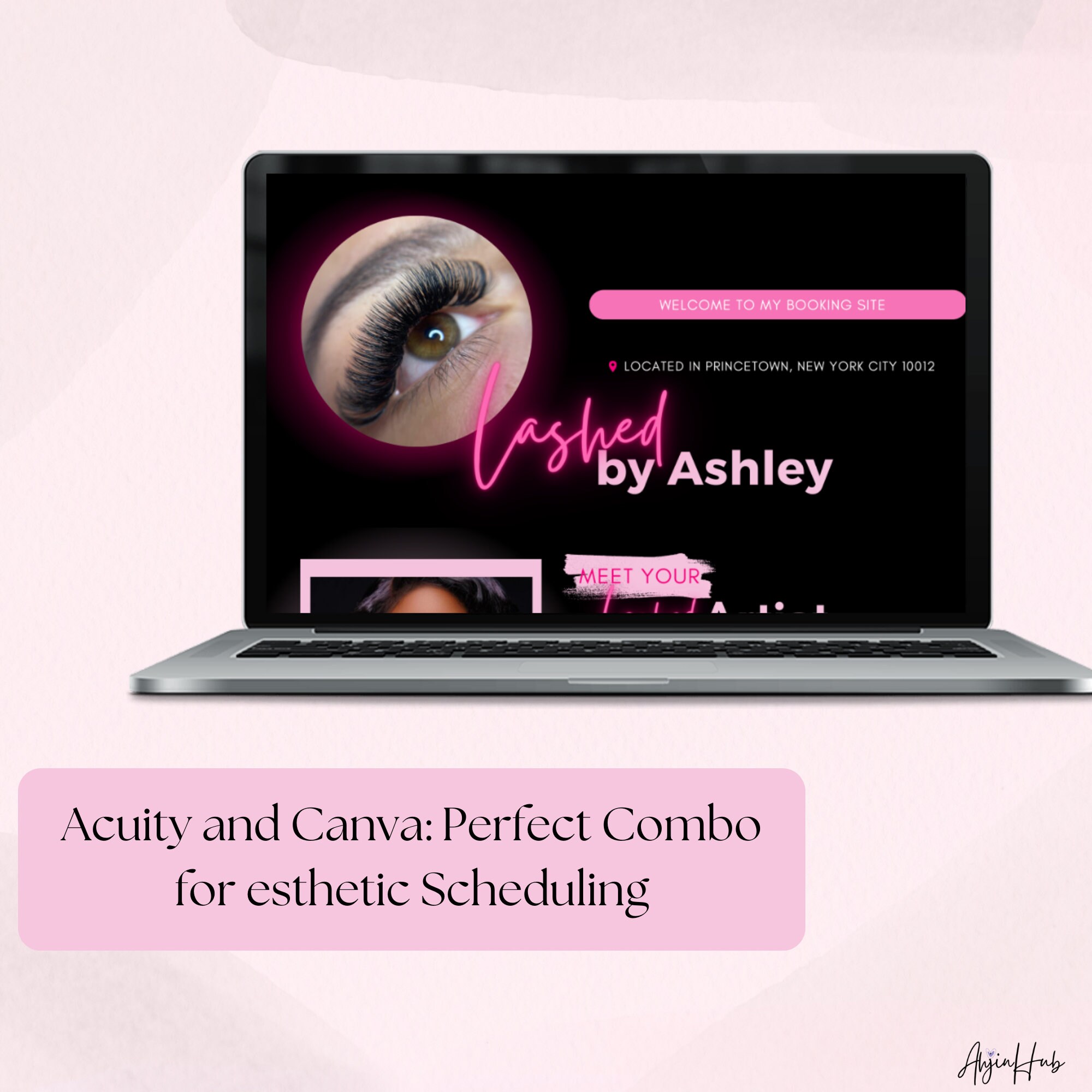Lash Tech Acuity Scheduling Template, Lashes Booking Site, DIY Lash ...