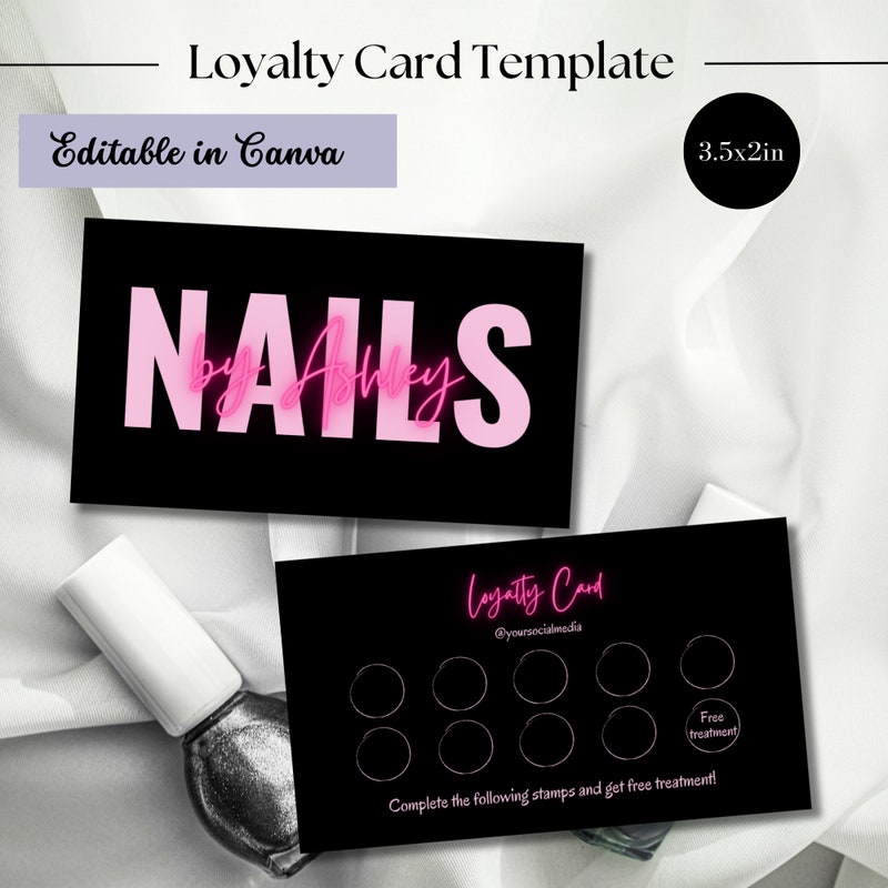 Nail Card - Etsy
