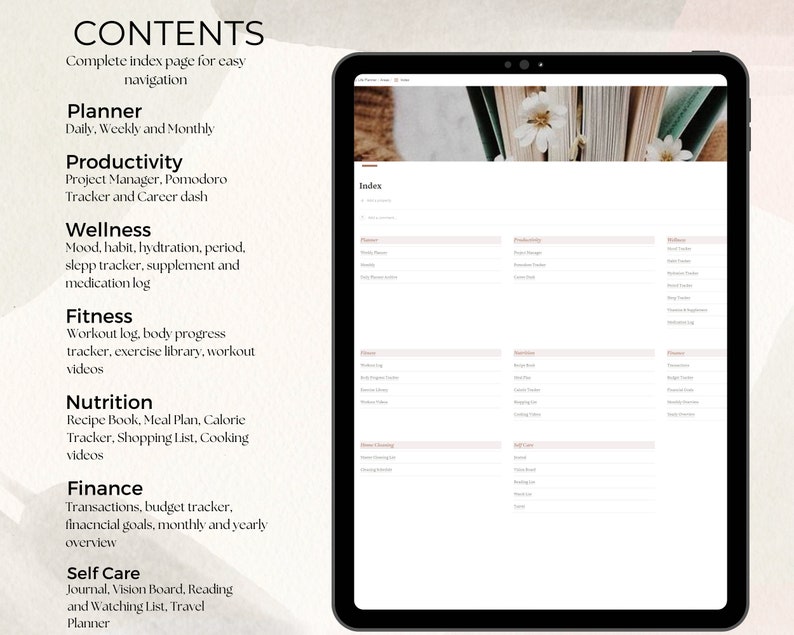 PLR Notion Template, My Life Dashboard Notion Template Life Planner All ...