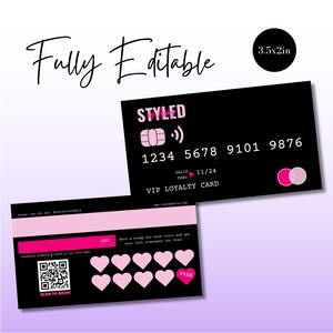 Loyalty Card Template, Credit Card Style Template, Customer Reward Card ...