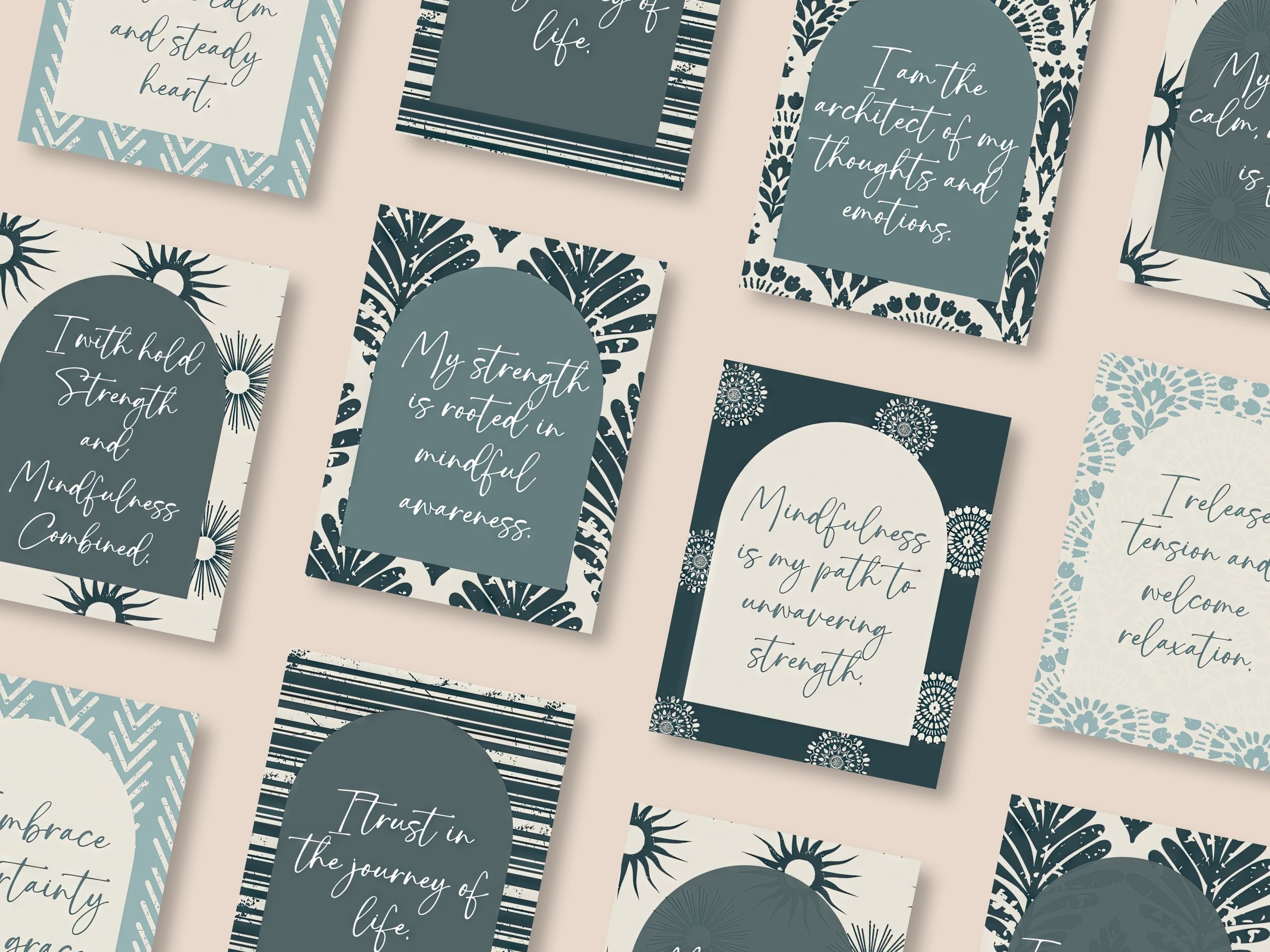 Digital Affirmation Cards, Vision Board Printables Positive Affirmation ...