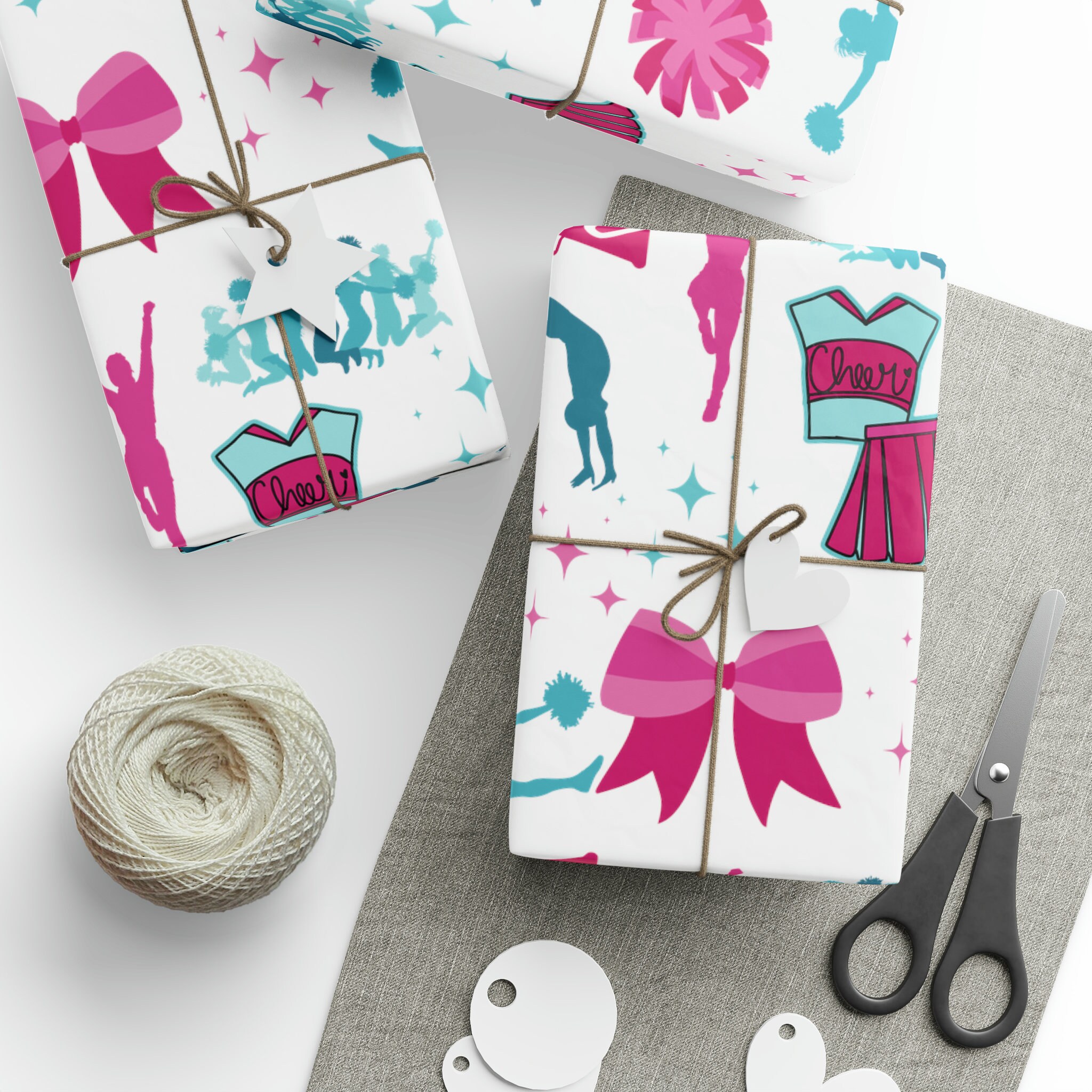 Cheer Wrapping Paper, Cheerleader Wrapping Paper, Custom Wrapping Paper ...