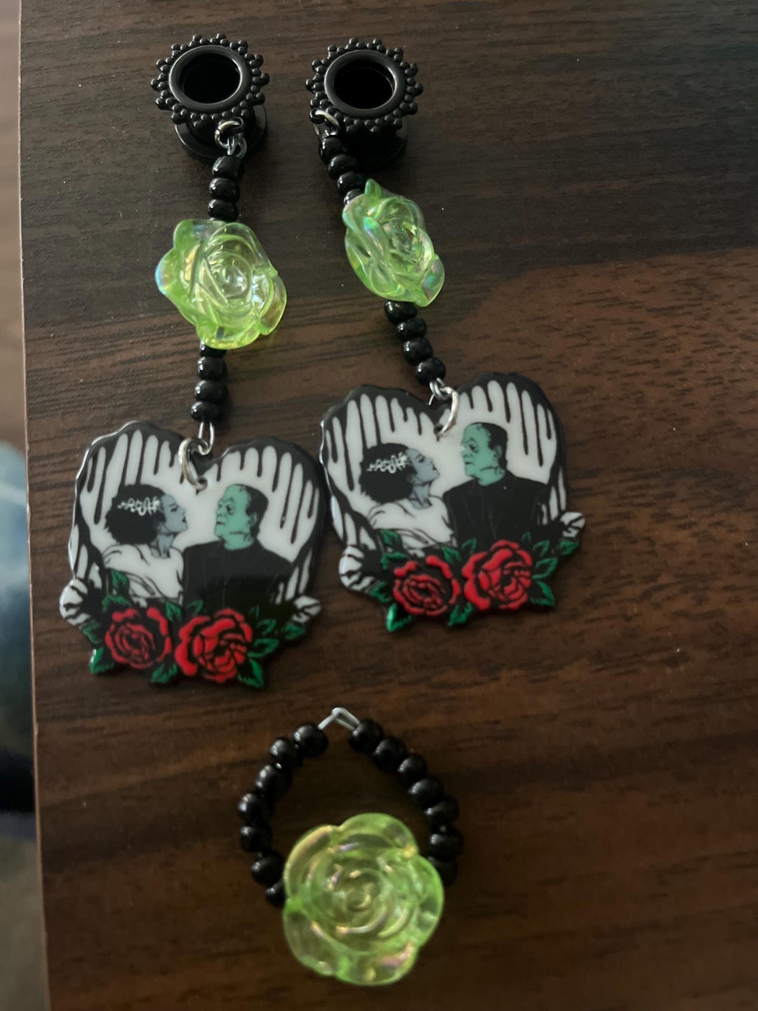 Frankenstein & Bride 00g With Matching Ring - Etsy