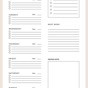 Printable to Do List, Daily Task List, Productivity Planner, A4 PDF ...
