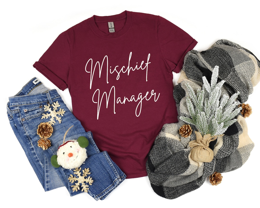 Mischief Manager T-shirt, Mother's Day Gift, Gift for Mom - Etsy