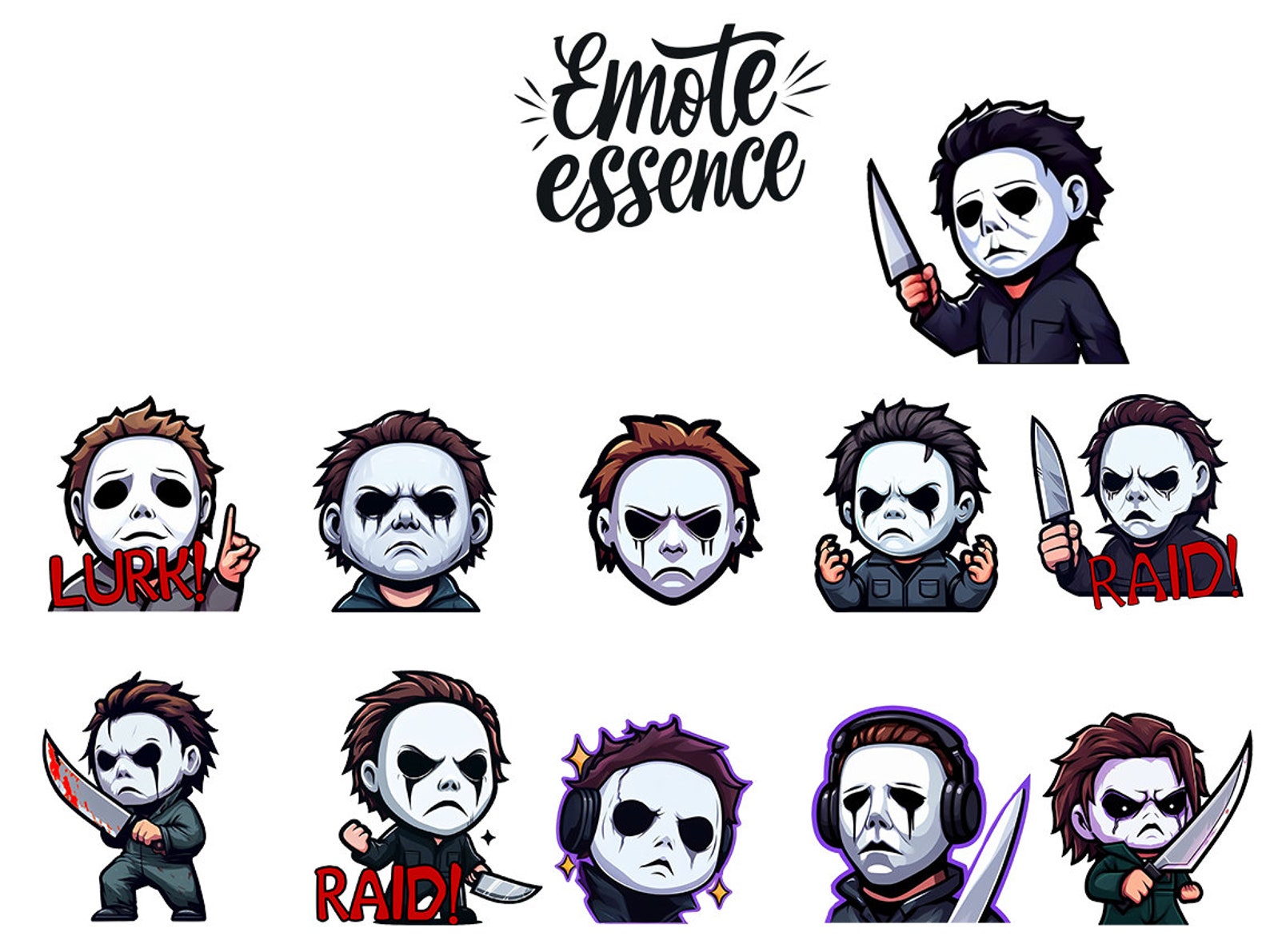 11 Michael Myers Twitch Emotes - Etsy