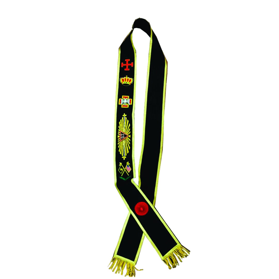 Masonic Regalia 32nd Degree Scottish Rite Hand Embroidered Sash - Etsy