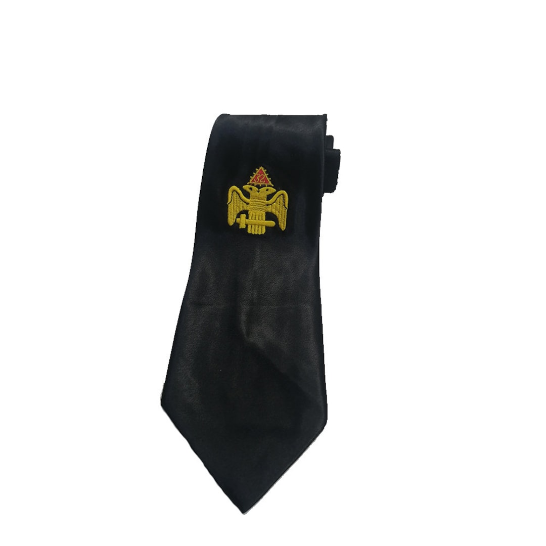 Masonic Regalia 32nd Degree Scottish Rite Black Embroidered Masonic ...