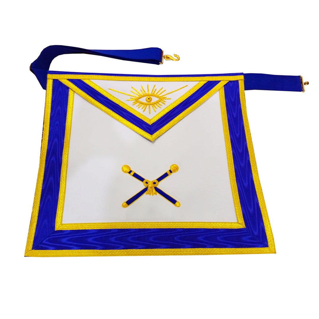 Masonic Regalia Blue Lodge Marshal Hand Embroidered Masonic Apron - Etsy