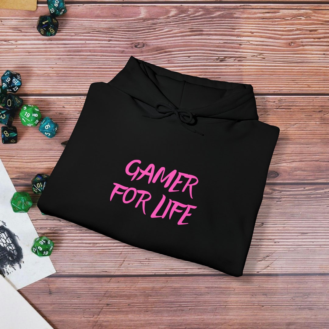 Pink Gamer for Life Gamer Girl Pink Gamer Hoodie Gamer Gift Funny Gift ...