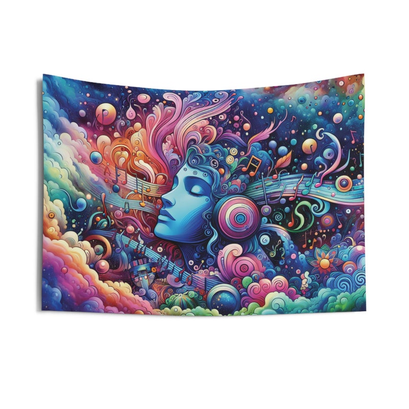 Trippy Tapestry - Etsy