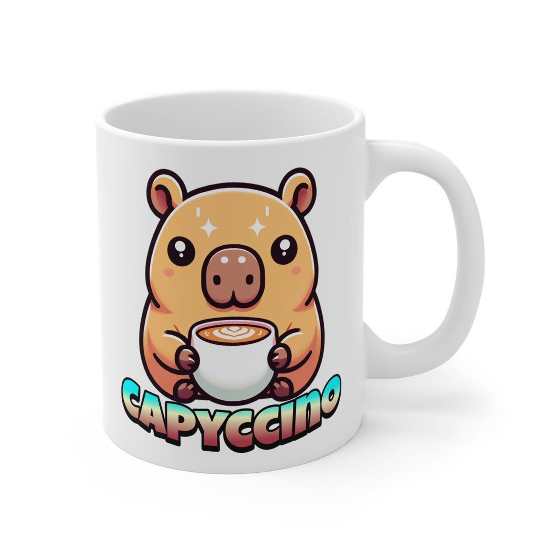 Funny Capybara Mug Gift for Teen Meme Coffee Cup Cute Animal Mug for ...