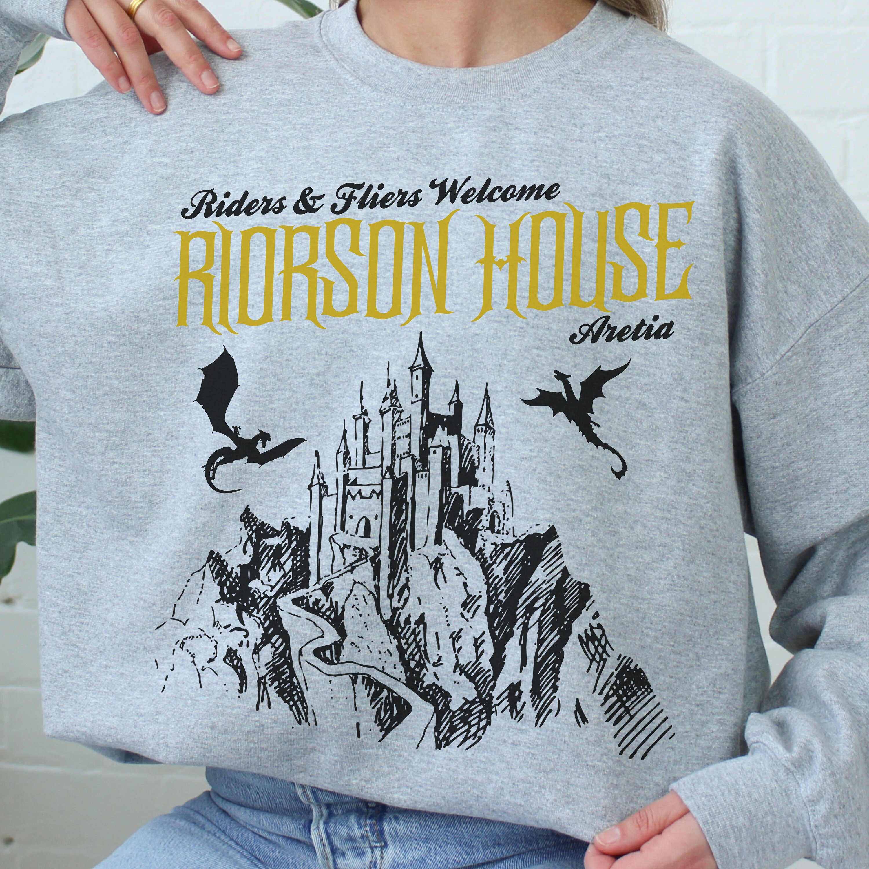 Aretia Riorson House Sweatshirt Xaden Riorson Fourth Wing - Etsy