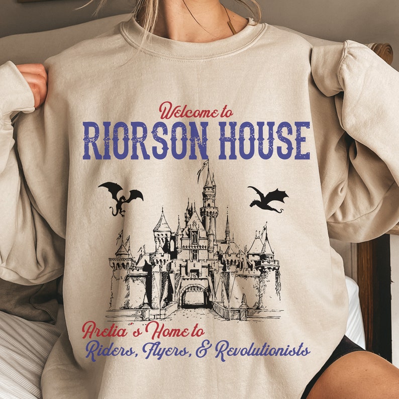 Aretia Riorson House Sweatshirt, Fourth Wing Bookish Dragon Rider - Etsy
