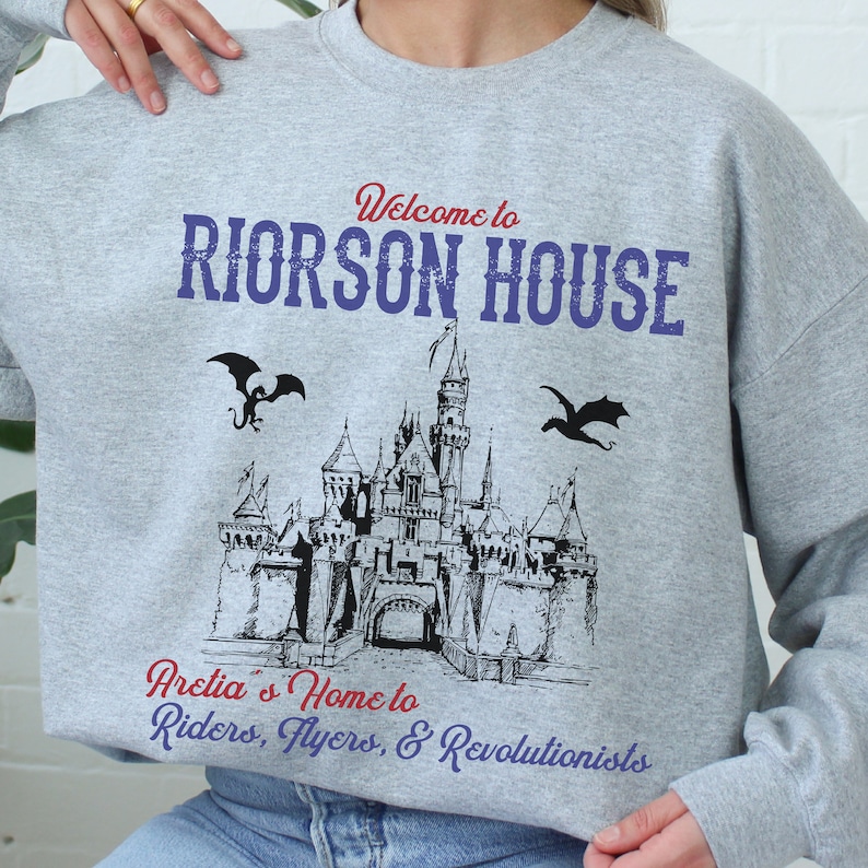 Aretia Riorson House Sweatshirt, Fourth Wing Bookish Dragon Rider - Etsy