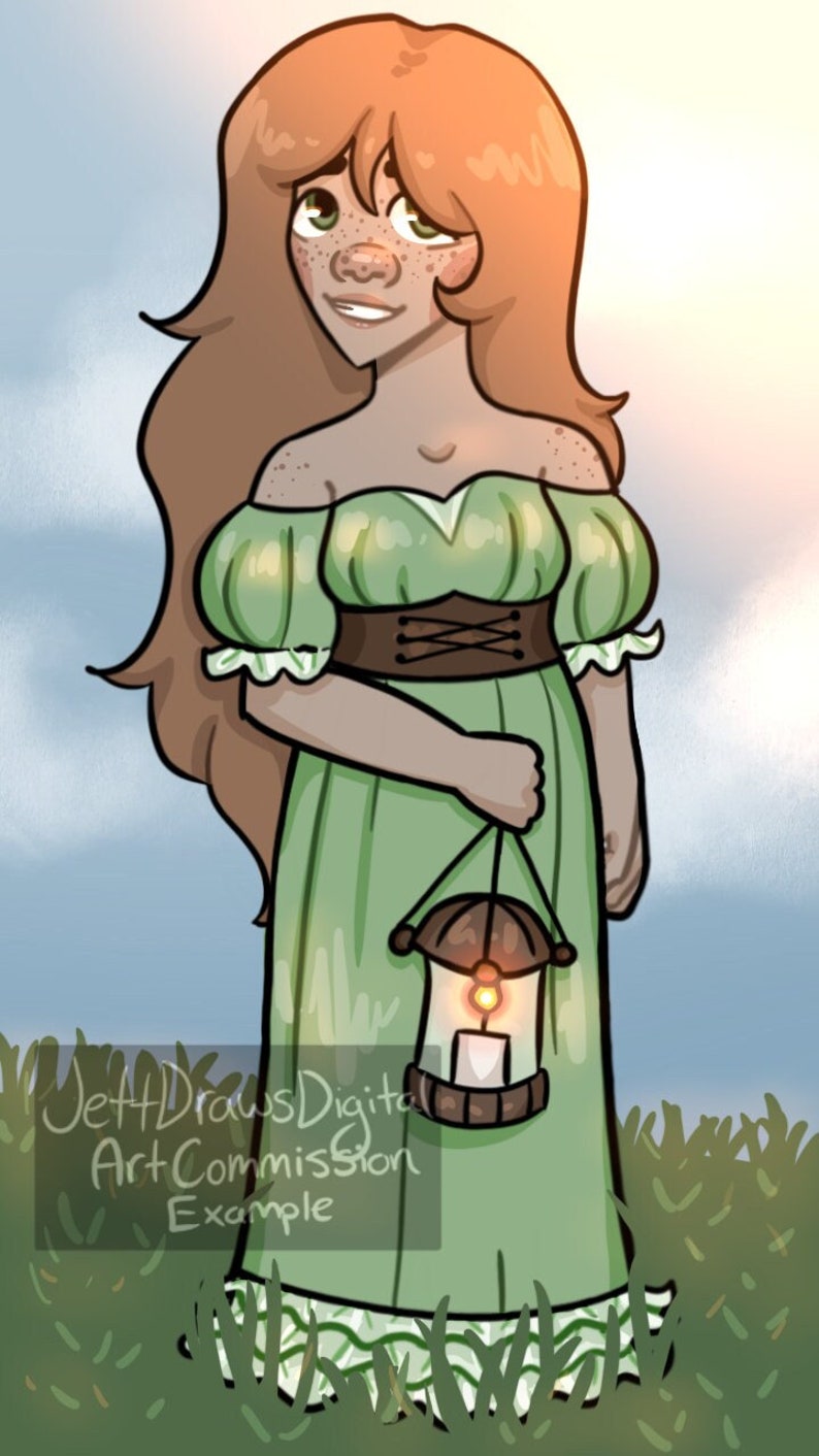 Full Body Character Art Commission Rendered - Etsy UK