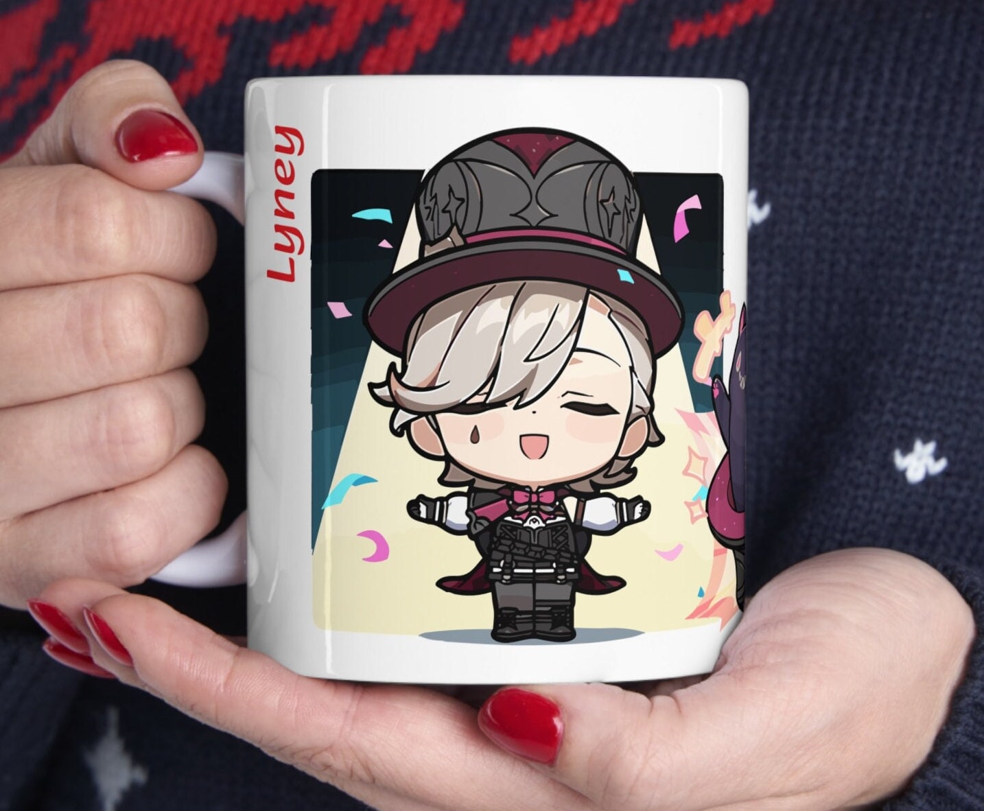 Genshin Impact Mug Coffee Lyney Genshin Mug Cute Chibi Mug - Etsy