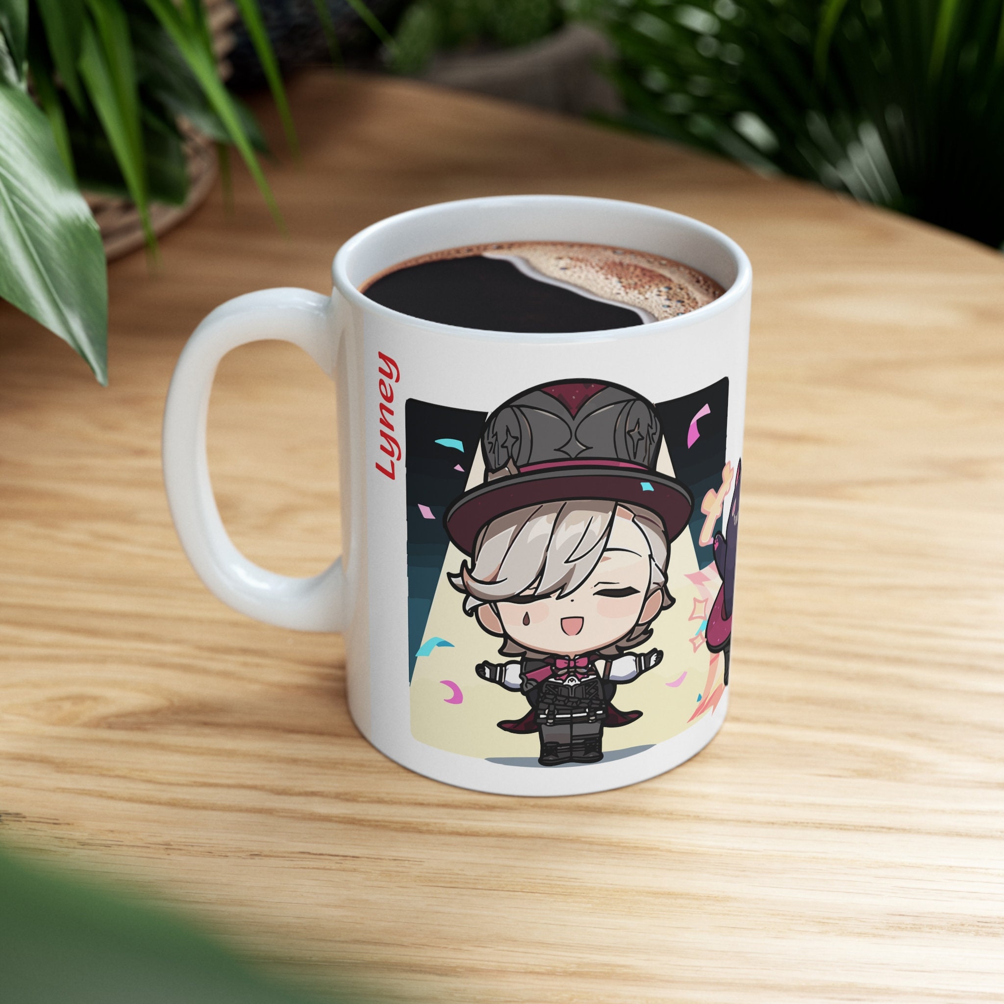 Genshin Impact Mug Coffee Lyney Genshin Mug Cute Chibi Mug - Etsy