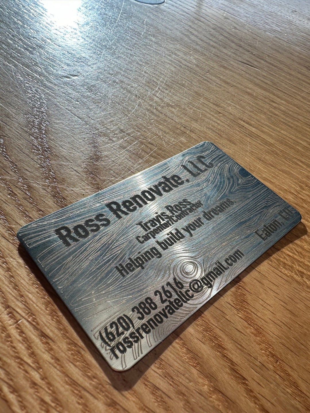 Custom Metal Business Cards - Etsy